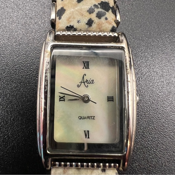Aria | Accessories | Aria Quartz Watch With Speckled Stone Adjustable Band Needs Battery | Poshmark